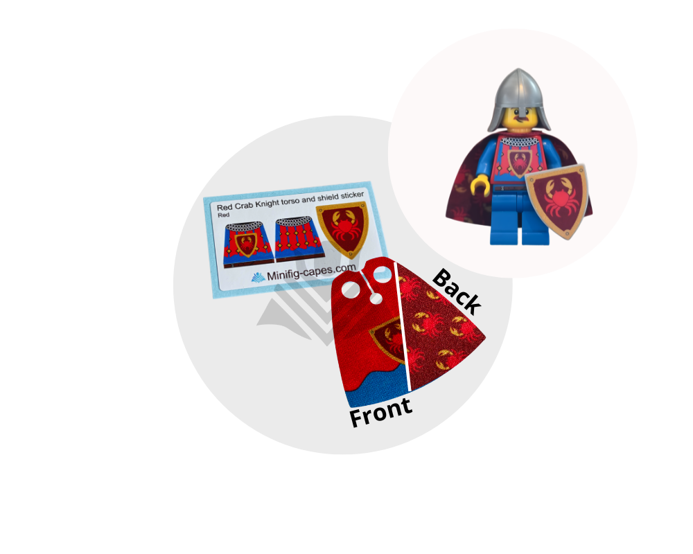 Custom Made Capes, Flags & Stickers for Lego Minifigs